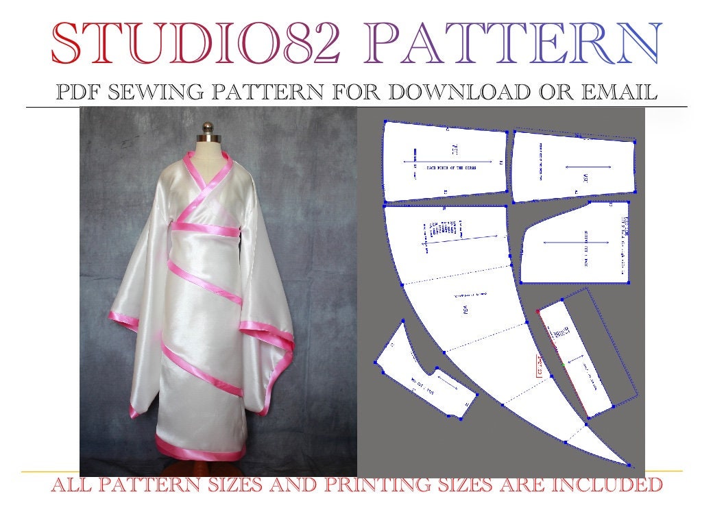 Ancient Chinese Han Dynasty Long Qu Ju PDF Sewing Pattern/ - Etsy