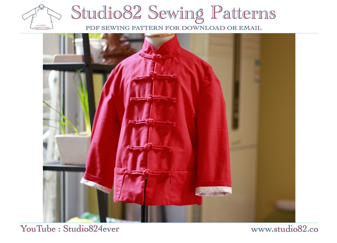 Authentic Traditional Cheongsam Coat Pattern for BOY (with Pdf&video ...
