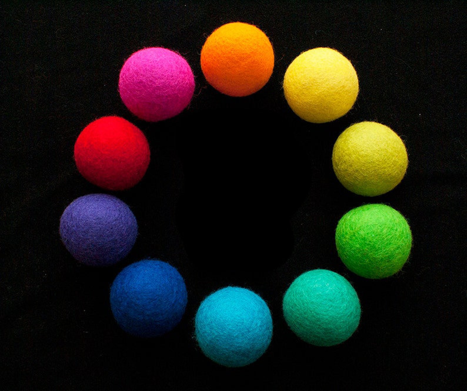 Felted Wool Balls PACKAGE OF 10 - Etsy