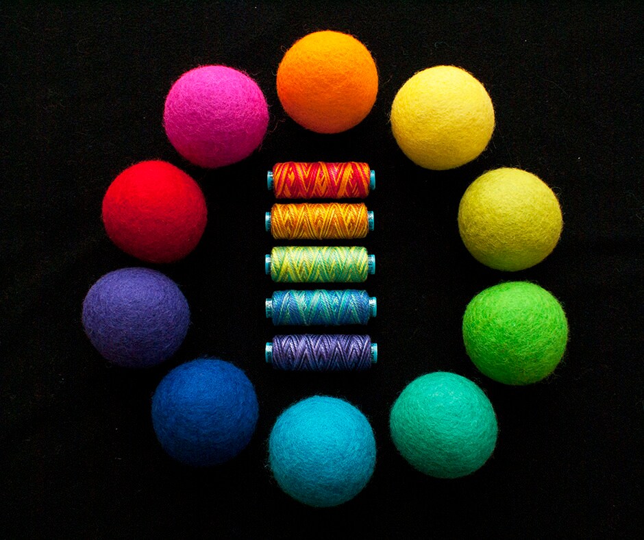 Felted Wool Balls (2.5" - for Woven Wheel Pincushions) - Etsy