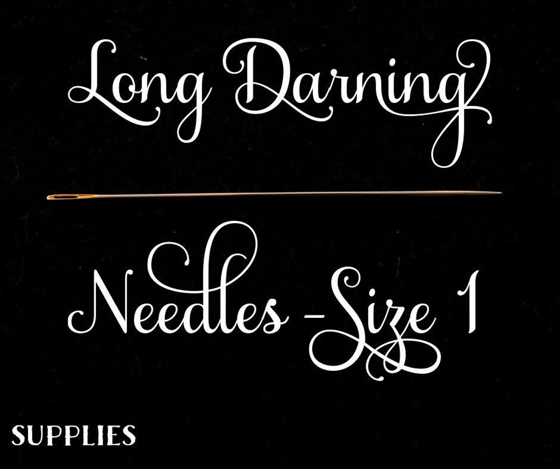 Long Darning Needle - Size 1 - Etsy