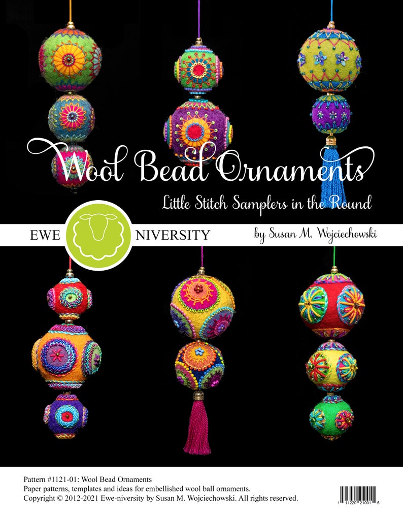 Wool Bead Ornaments #1 (pattern Only) - Etsy