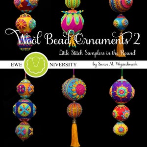 Wool Bead Ornaments #2 (pattern Only) - Etsy