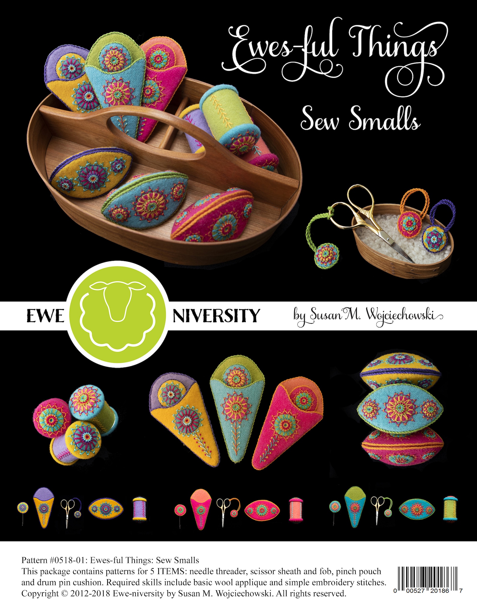 Sew Smalls: Ewe-niversity Wool Appliqued and Embroidered - Etsy