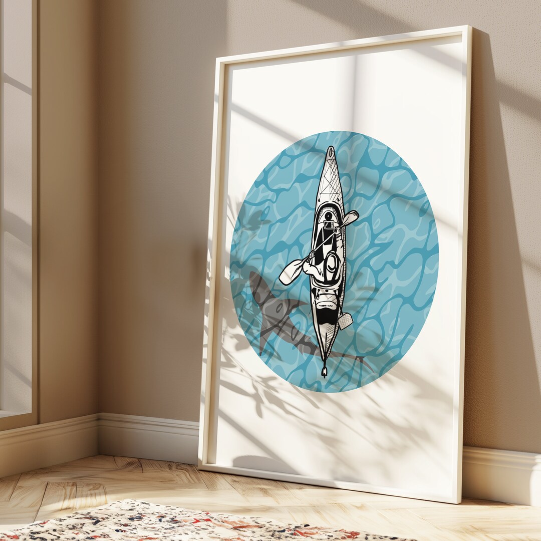 Calm Kayaking Print, Digital Files - Etsy