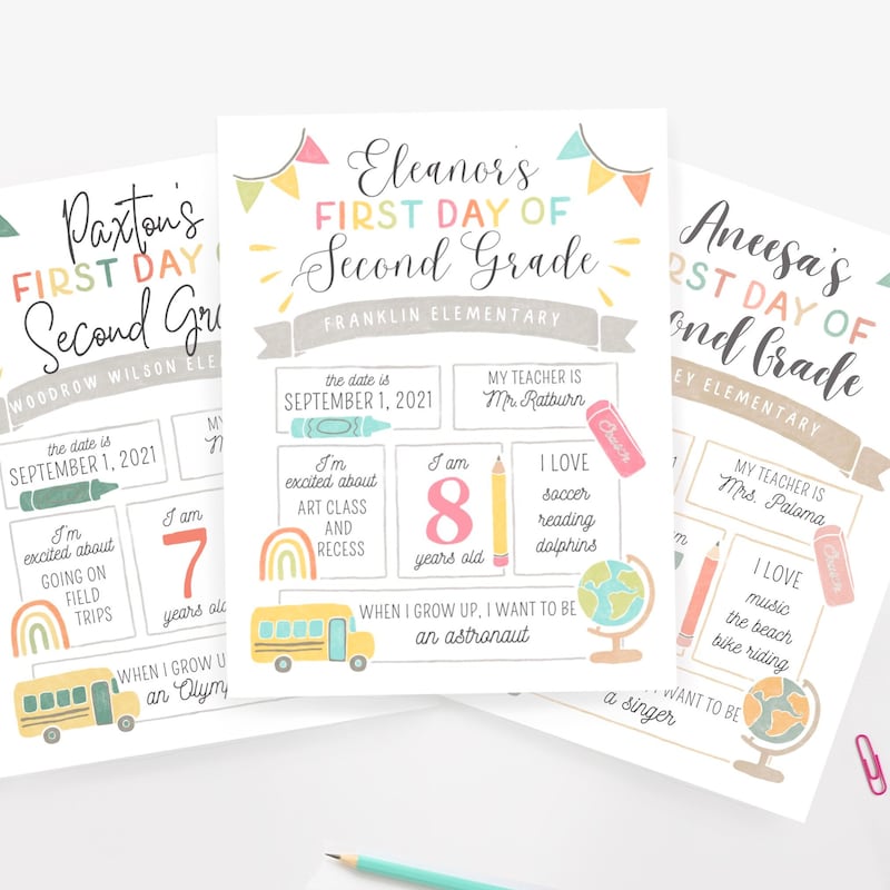 First Day of School Sign - Etsy