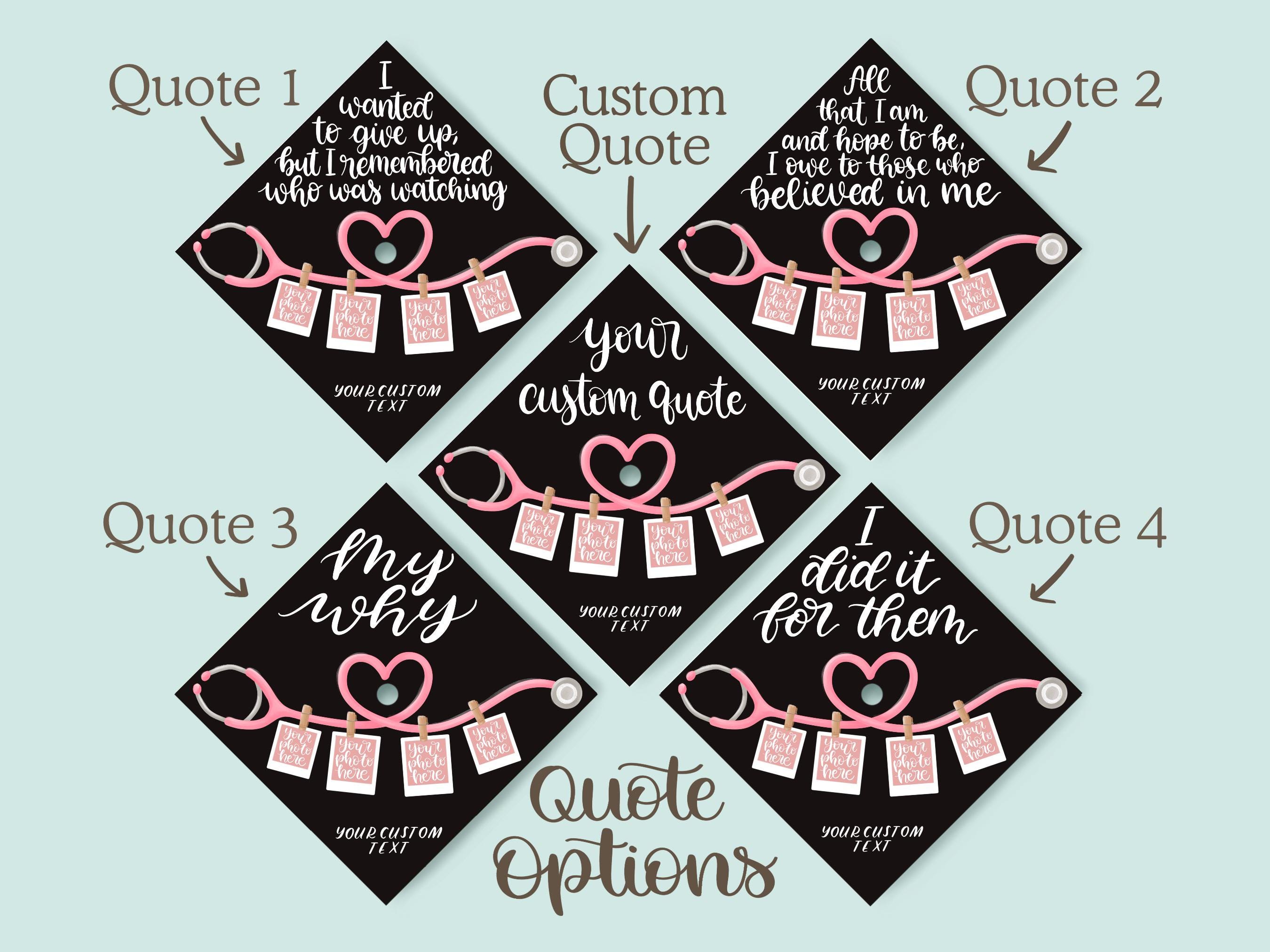 Photo Nurse Graduation Cap Topper - Your Photos Custom Grad Cap ...