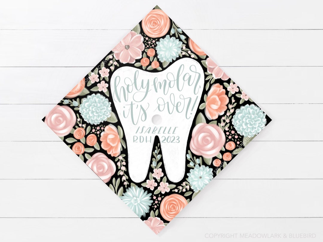 Dental Graduation Cap Topper - Graduation Cap Topper - Custom Printable ...