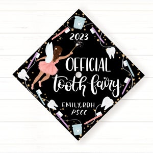 Dental Graduation Cap Topper Customize Hair and Skin Tone Custom Grad ...