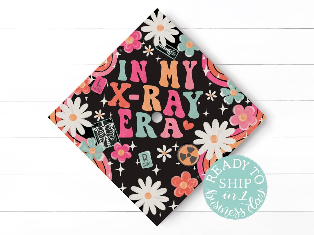 READY TO SHIP Xray R.T(R) Graduation Cap Topper - Radiography Rad Tech ...