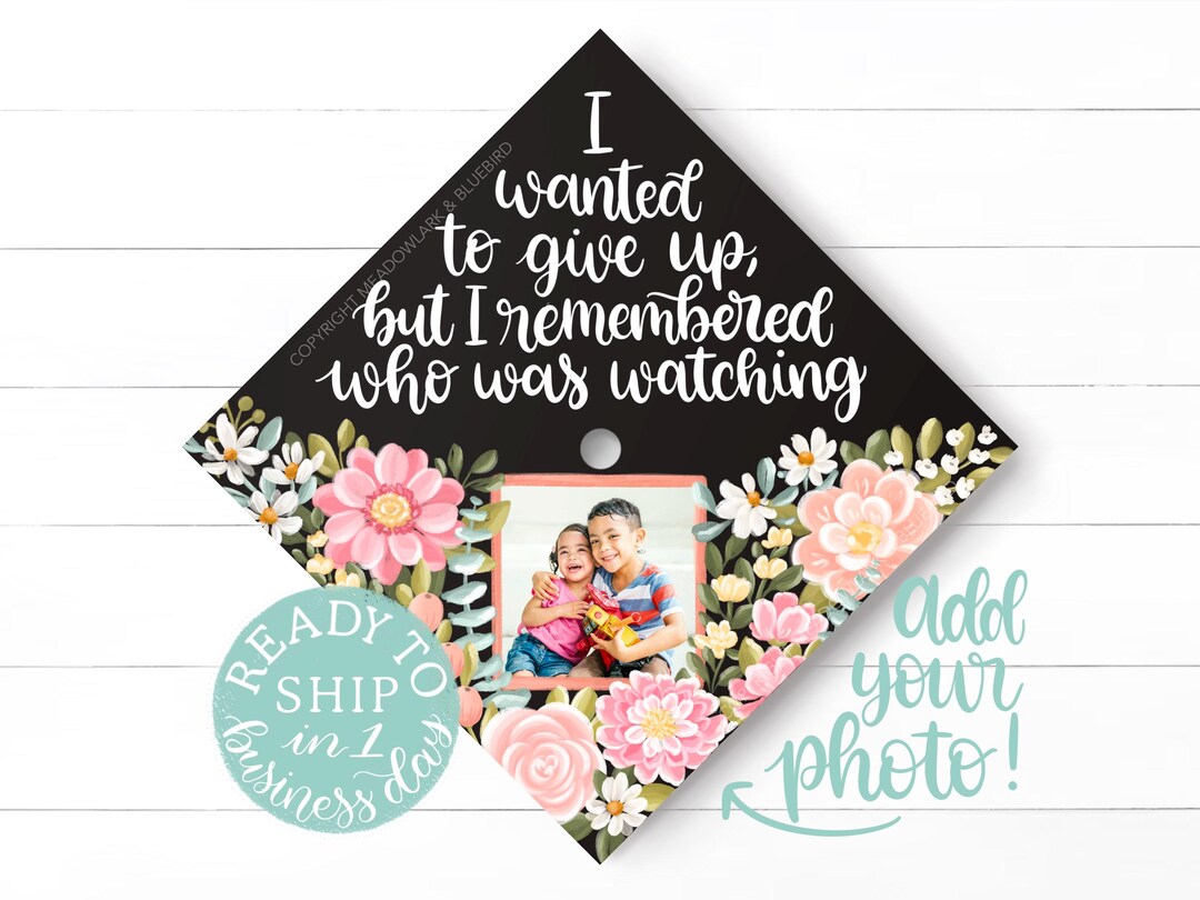 READY TO SHIP Photo Graduation Cap Topper - Your Photos Grad Cap ...