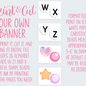 Friendship Bracelet Banner - Printable Friendship Bracelet Garland ...