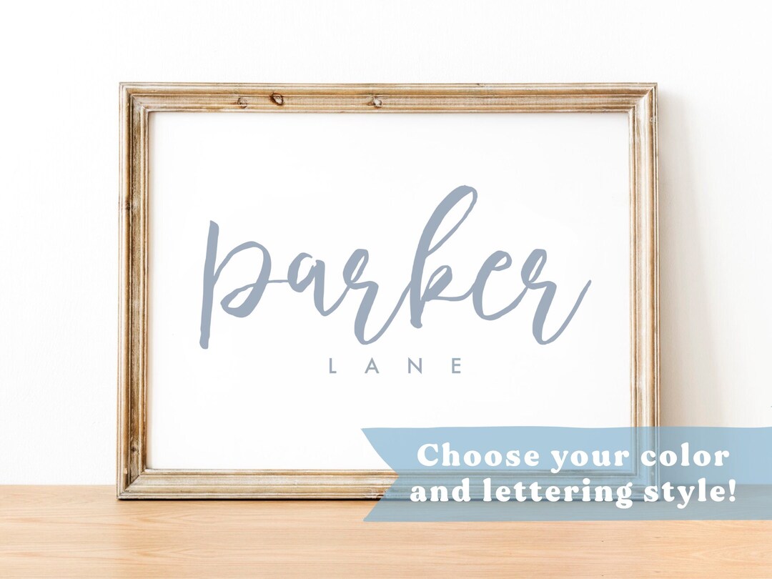 Custom Name Print - PRINTABLE Art - Custom Name Sign - Personalized ...