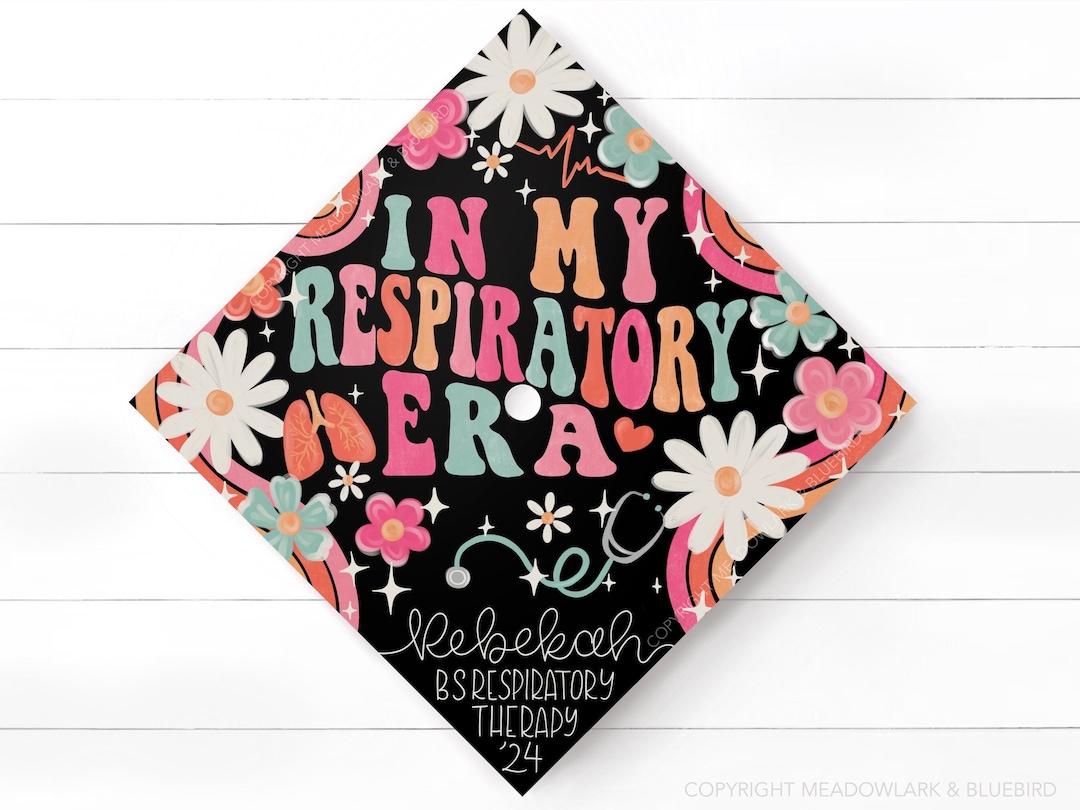 Respiratory Therapist PRINTABLE Graduation Cap Topper RT Graduation Cap ...
