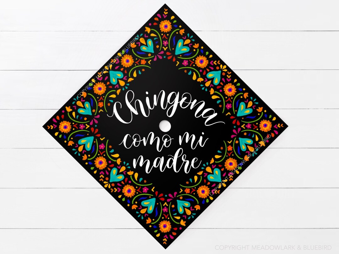 Custom Spanish Graduation Cap Topper - Custom Quote - Hand Lettered ...