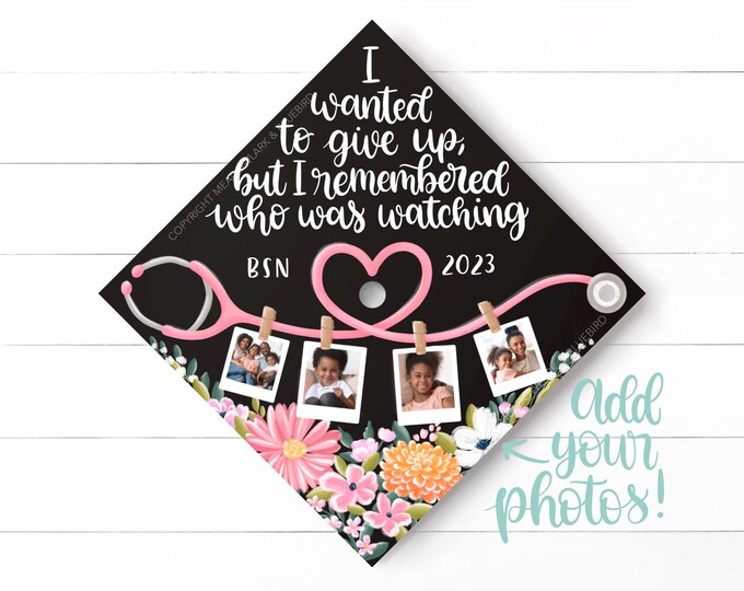 Photo Nurse Graduation Cap Topper - Your Photos Custom Grad Cap ...