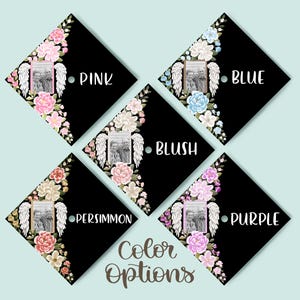 Custom Memorial Photo Graduation Cap Topper - Hand Lettered in Memory ...