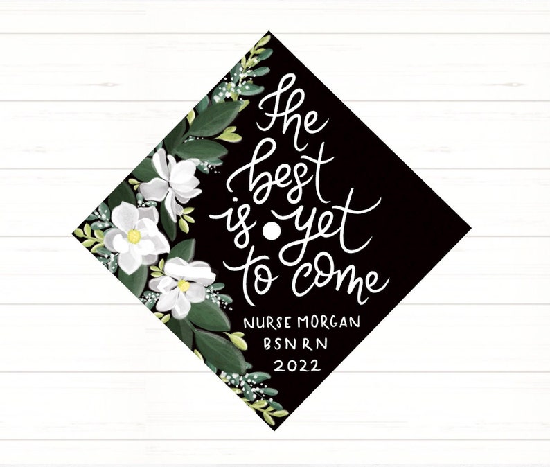 Custom Graduation Cap Topper Custom Quote Hand Painted - Etsy