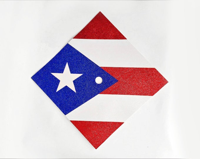 Puerto Rico Graduation Cap Topper Puerto Rican Flag Grad Cap - Etsy