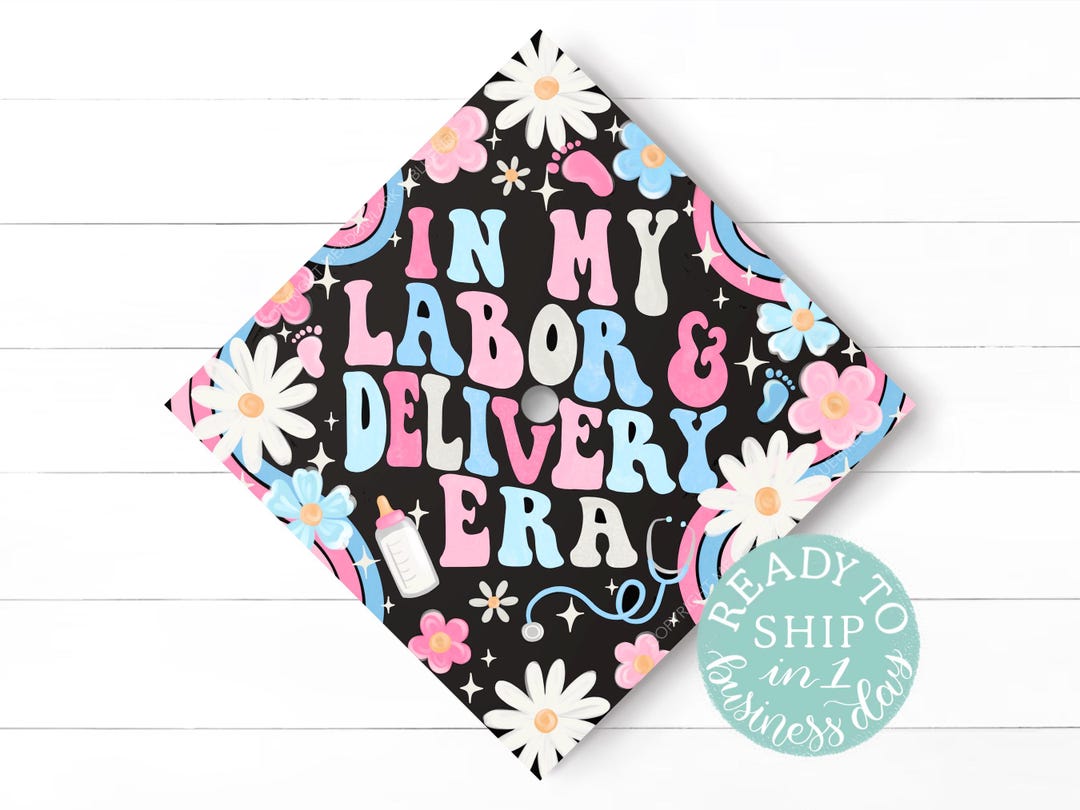 READY TO SHIP Nicu Labor and Delivery Nurse Graduation Cap Topper ...