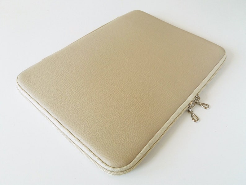 Beige Laptop Case 10-17.3 Inch Choose Your Interior Color - Etsy