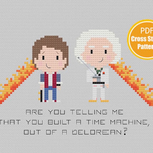 Back to the Future Cross-stitch Pattern - Etsy