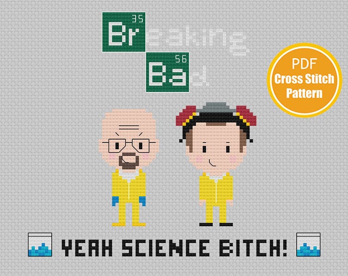 Breaking Bad Inspired Cross Stitch Pattern PDF Instant - Etsy