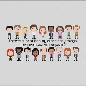 Office Inspired Cross Stitch Pattern - Instant Download - Crossstitch ...