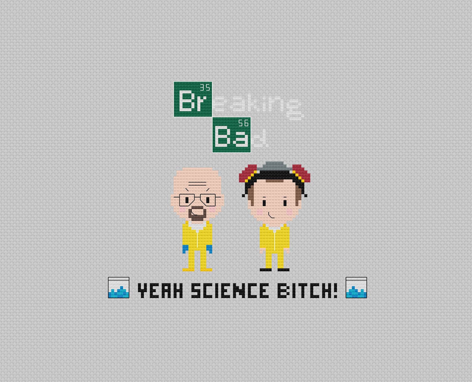 Breaking Bad Inspired Cross Stitch Pattern PDF Instant - Etsy