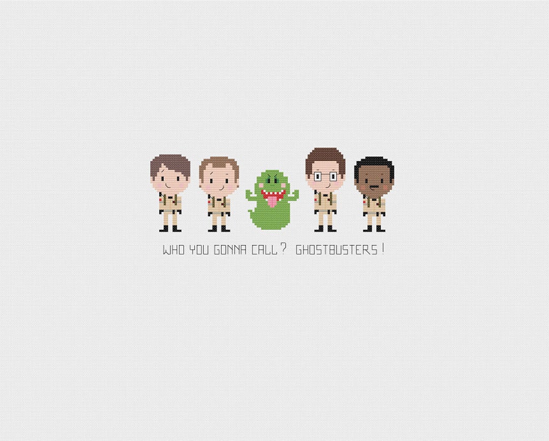 Ghostbusters Inspired Cross Stitch - Who You Gonna Call - PDF Instant ...