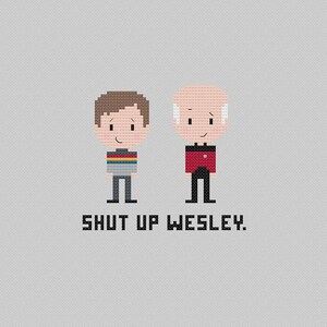 Shut up Wesley Cross Stitch Pattern - Crosstitch - PDF Instant Download - Etsy