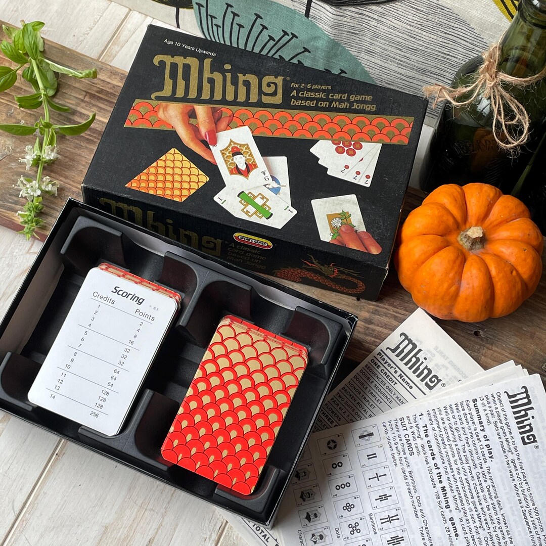 Vintage Spears Mhing Card Game based on Mah Jong 1984 Complete ...