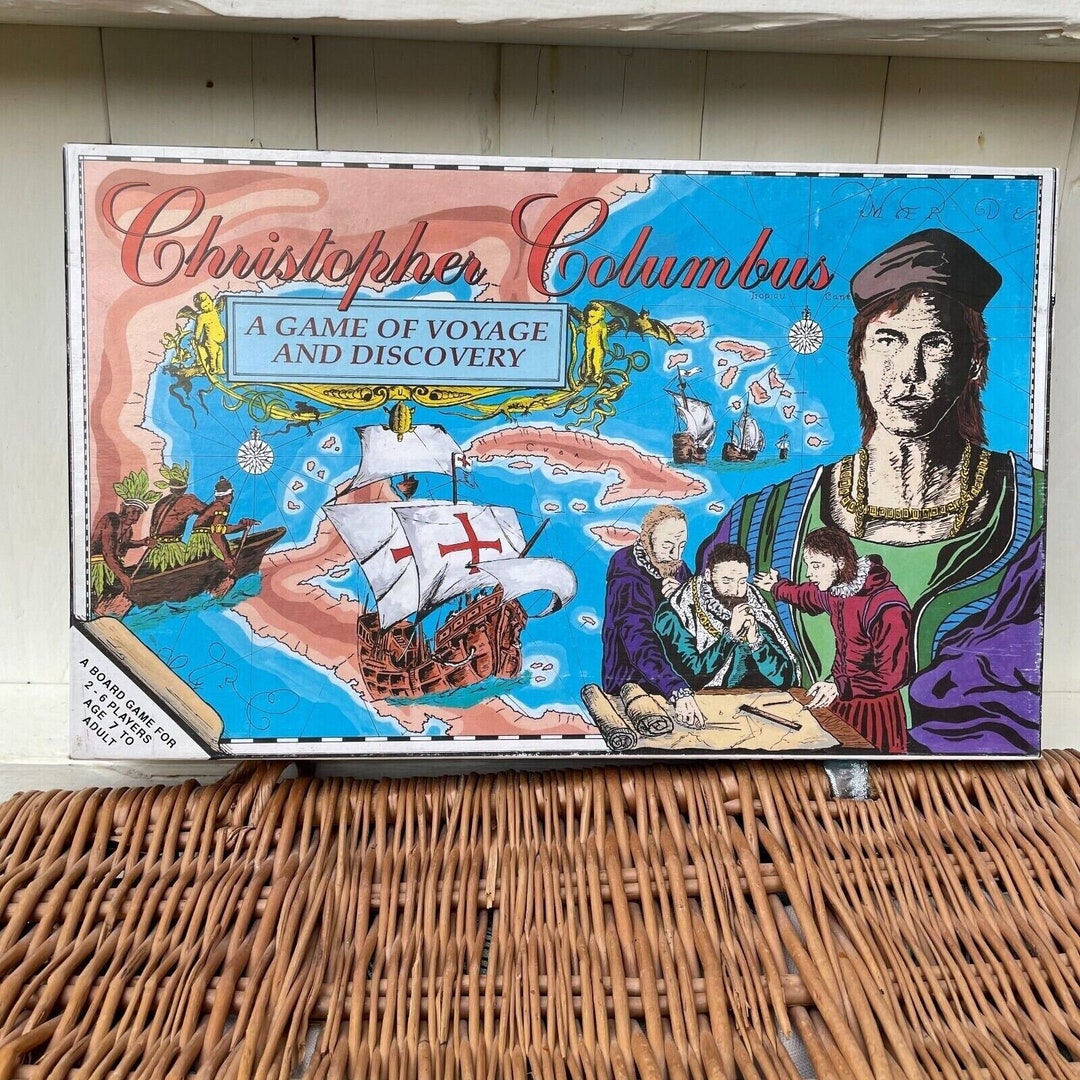 Vintage Christopher Columbus Board Game of Voyage & Discovery 1992 BMI ...