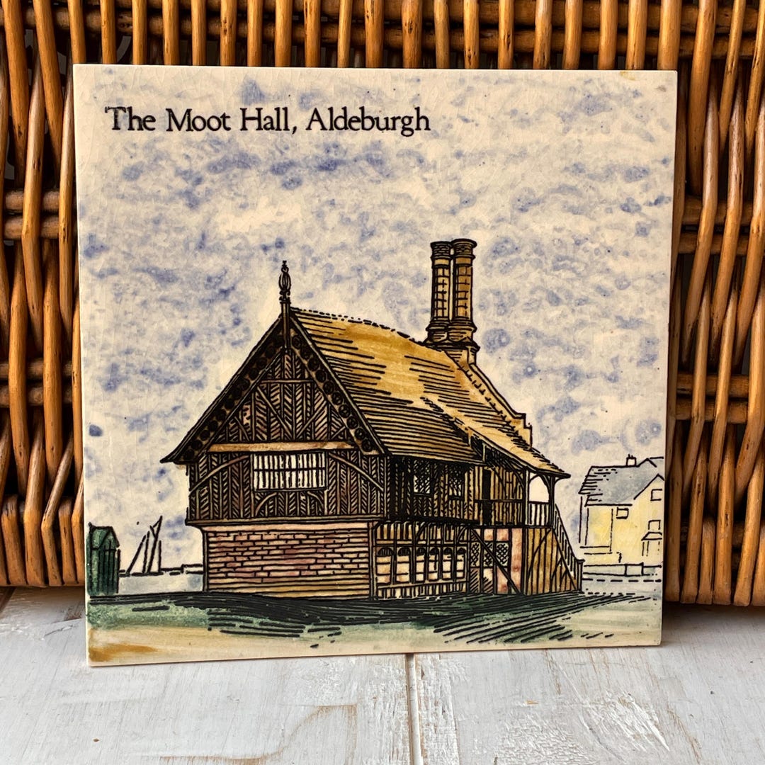 Vintage Hereford Tiles the Moot Hall Aldeburgh Suffolk Ceramic Tile 6 ...