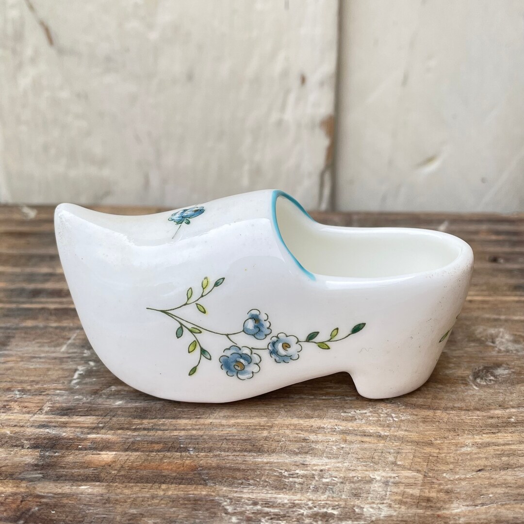Vintage Coalport Miniature Clog Shoe Ornament Floral Decorative Shoe - Etsy