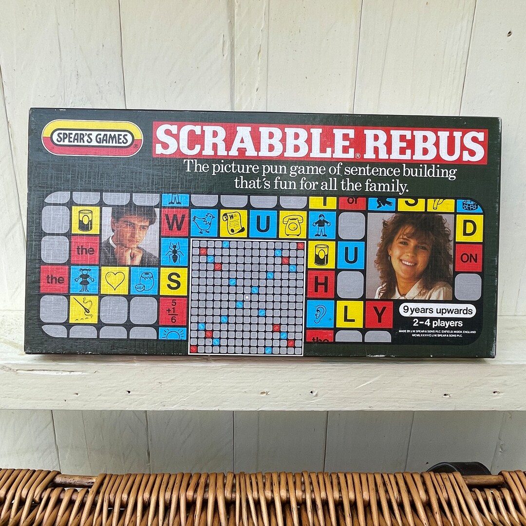 Vintage Scrabble Rebus 1985 Spears Board Game Complete Unopened - Etsy