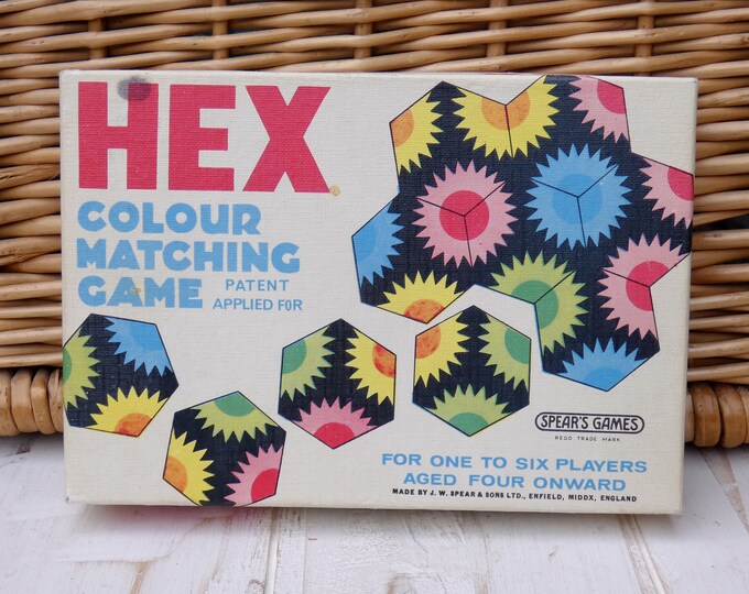 Vintage Spears HEX Colour Matching Game 1960s 1-6 Players Age 4 Onwards ...