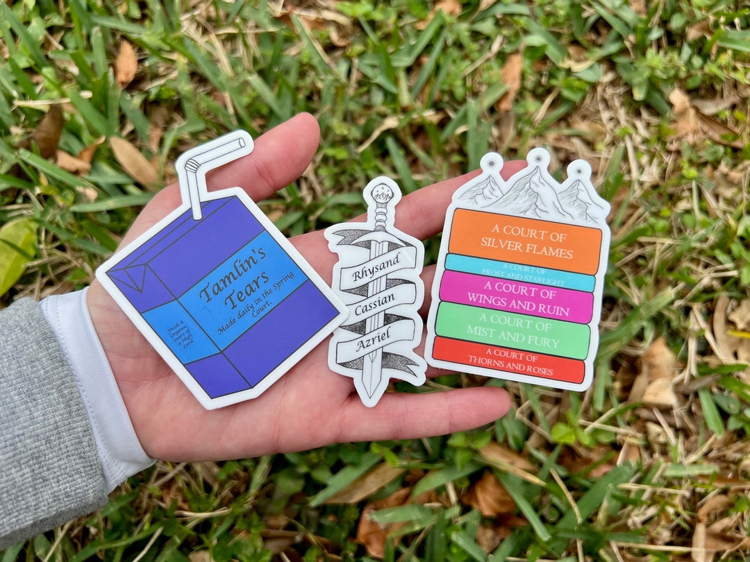 ACOTAR Stickers Tamlin's Tears, Bat Boys, SJM Books Handmade Waterproof ...