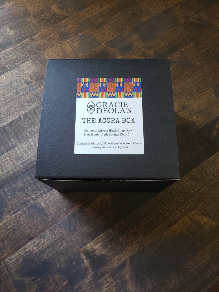 Accra Box Afrocentric Box African Gift Black Soap Shea | Etsy