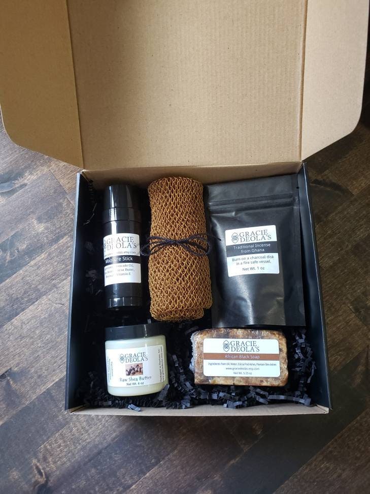 Accra Box Afrocentric Box African Gift Black Soap Shea | Etsy