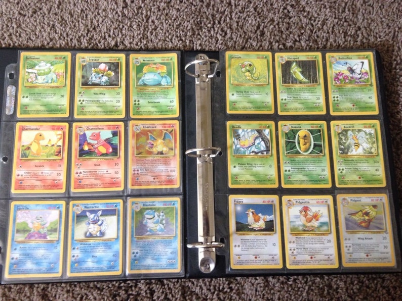 50% MODERATELY PLAYED Pokemon Cards Complete Set ALL 151 / 150 Original ...