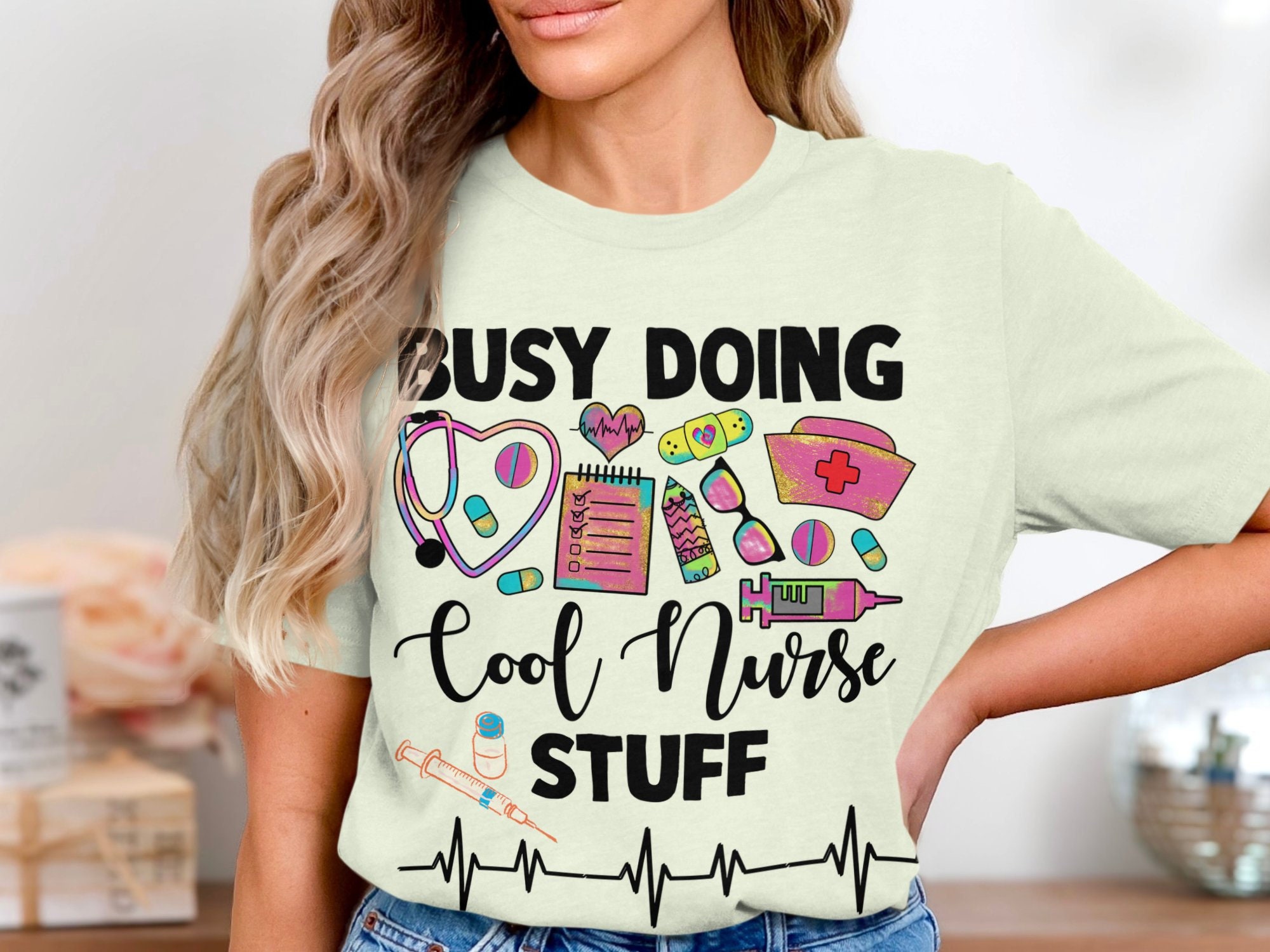 Busy Doing Cool Nurse Stuff Tee, Cool Nurse Stuff, Nursing Shirt ...
