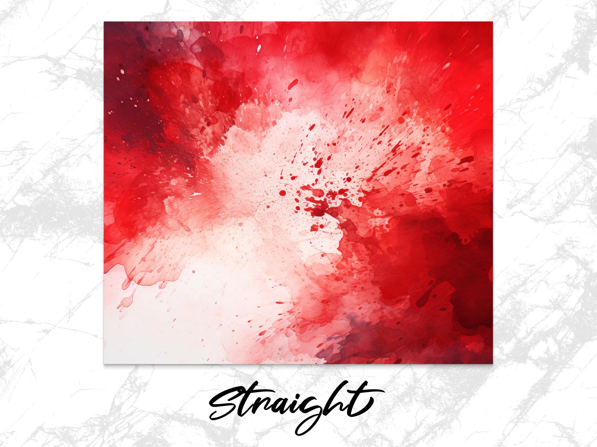 Red Background 20oz Skinny Tumbler Wrap Straight and Tapered Tumbler ...