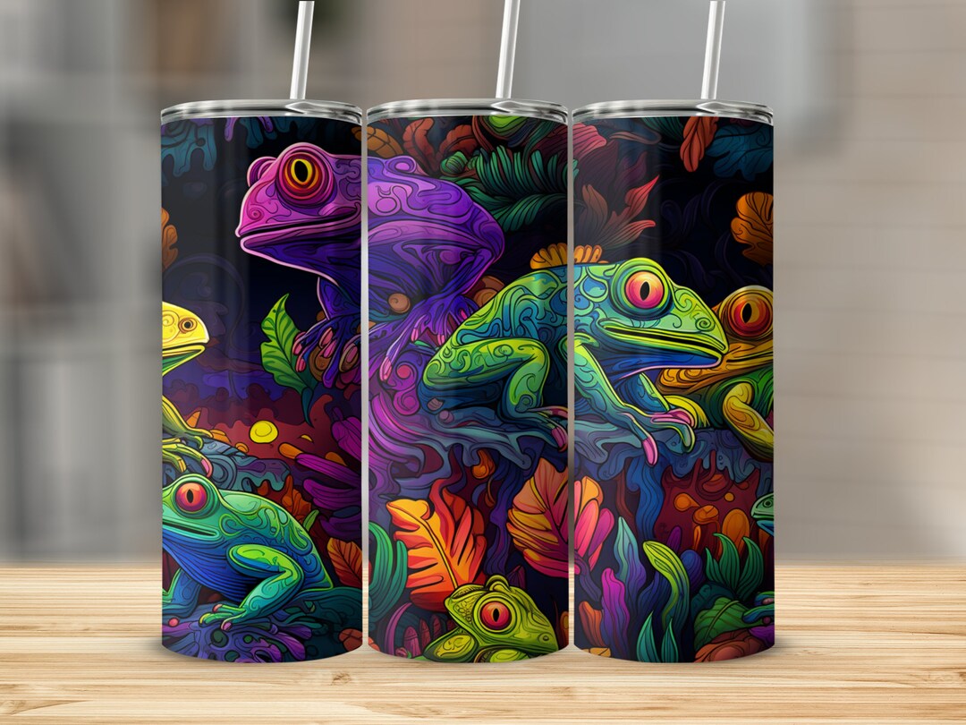 3d Frog Fantasy Tumbler, 20oz Skinny Straight and Tapered Tumbler ...