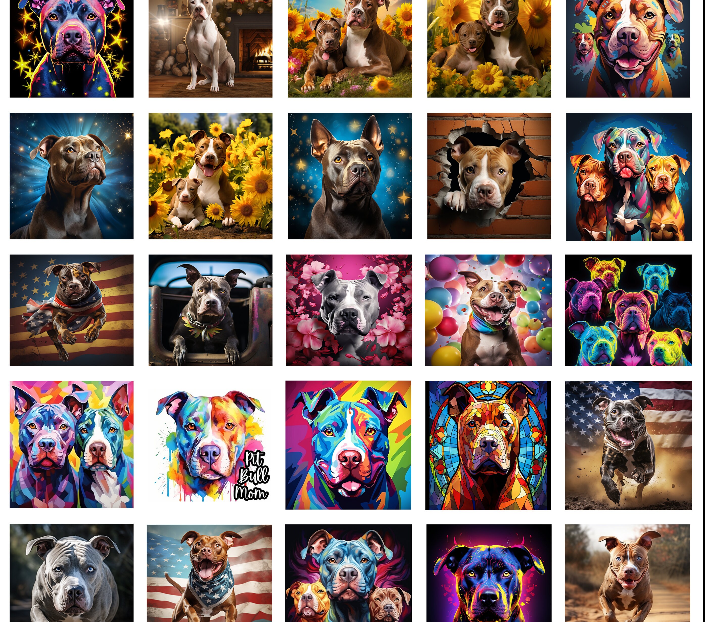 25 Pit Bull Bundle Tumbler Wrap, 20oz Sublimation Tumbler Design ...