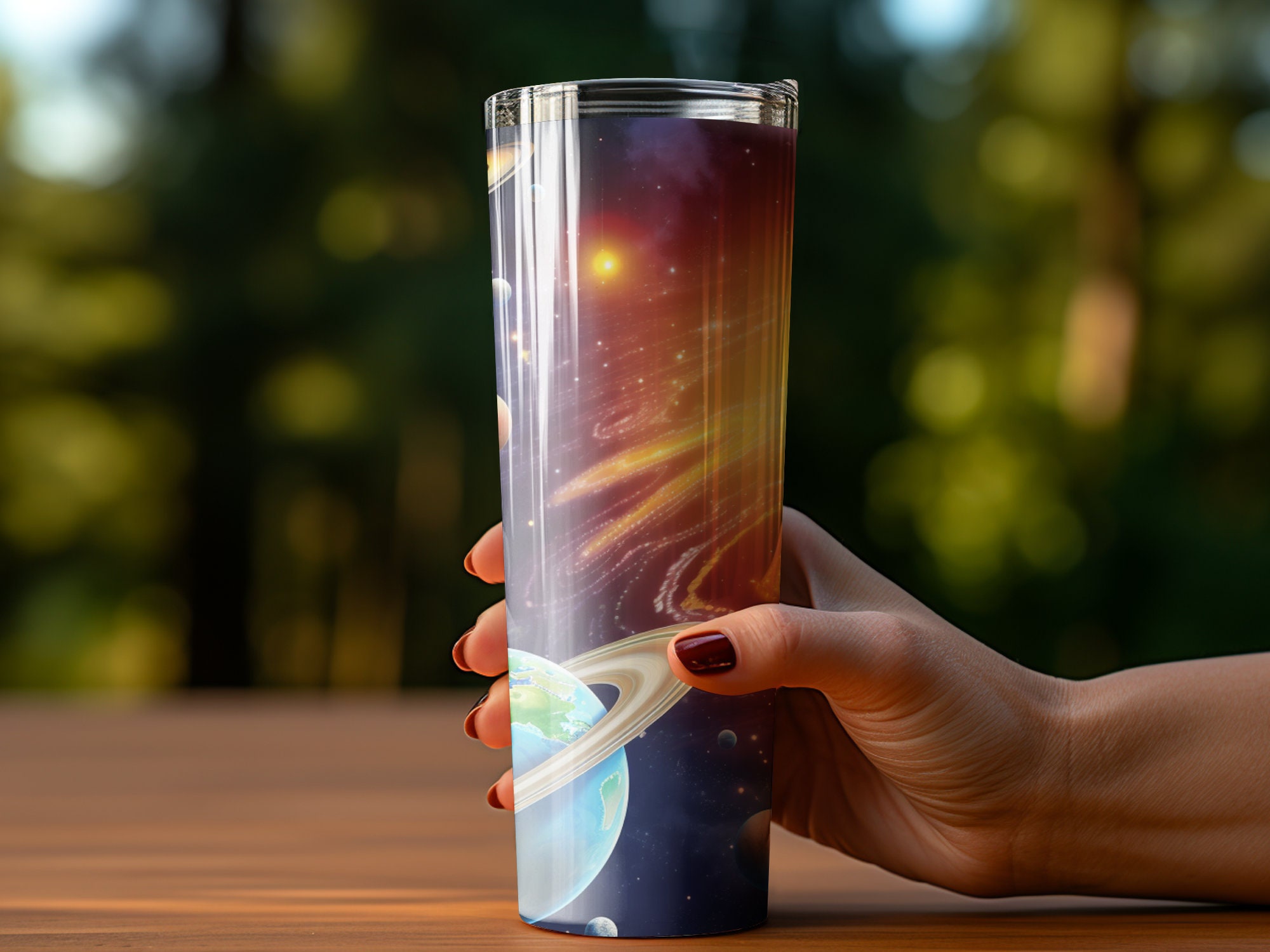 Solar Galaxy 20oz Skinny Tumbler Wrap Straight and Tapered - Etsy