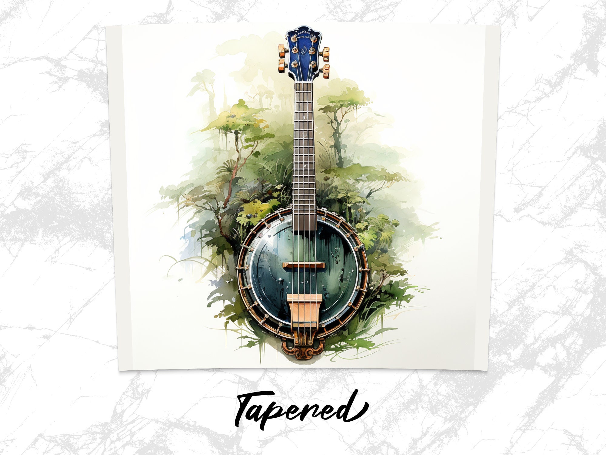 Realistic Banjo 20oz Skinny Tumbler Wrap Straight and Tapered Tumbler ...