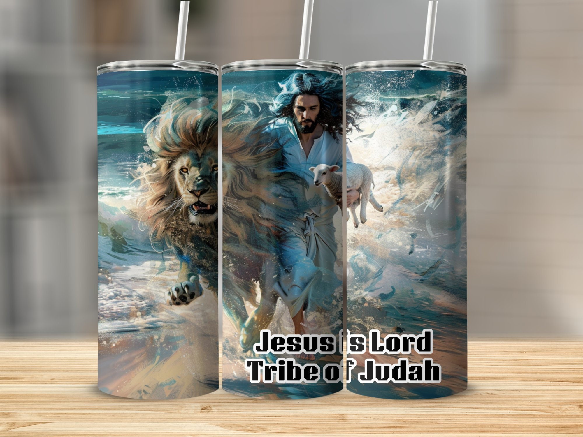 Jesus is Lord Tribe of Judah Tumbler, 20oz Sublimation Tumbler Design ...