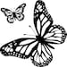 Two Butterflies Digital SVG CUT, Vector Image, Butterfly Cut ...
