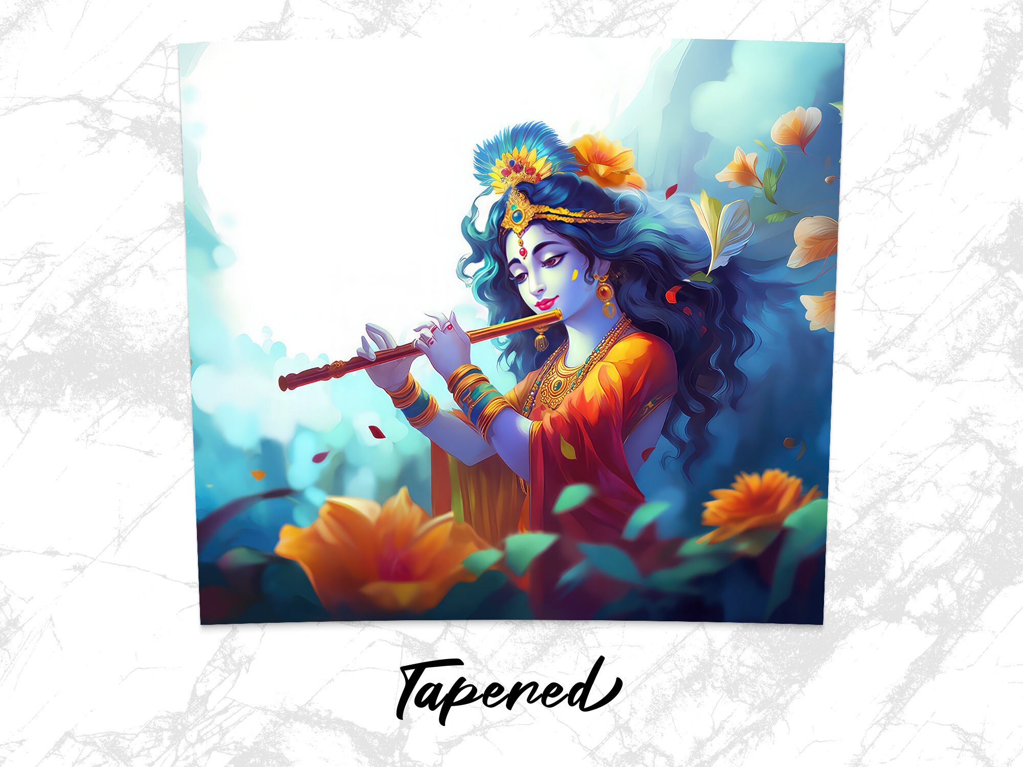 Lord Krishna Flute 20oz Sublimation Tumbler Design, Straight and ...